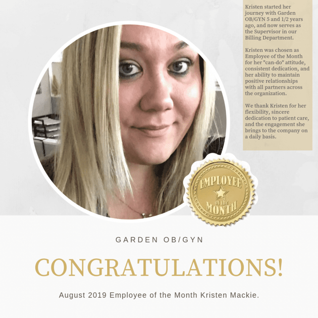 August Employee of The Month: Garden OBGYN: Obstetrics